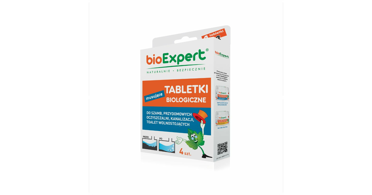 bioExpert, BIO tabletki do szamb, 4 szt. | Ekodrogeria