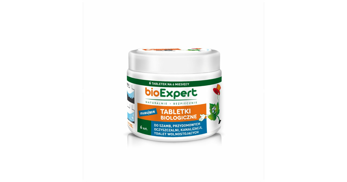 bioExpert, BIO tabletki do szamb, 6 szt. | Ekodrogeria