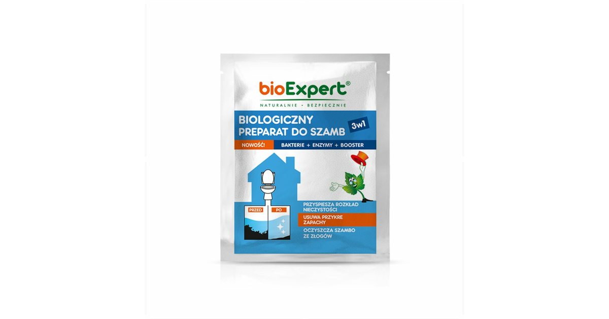 bioExpert, BIO preparat do szamb 3w1, 25 g | Ekodrogeria