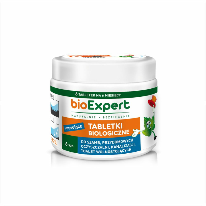 bioExpert, BIO tabletki do szamb, 6 szt. | Ekodrogeria
