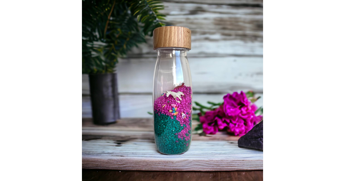 Petit Boum, Butelka sensoryczna obserwacyjna, Unicorn | Ekodrogeria
